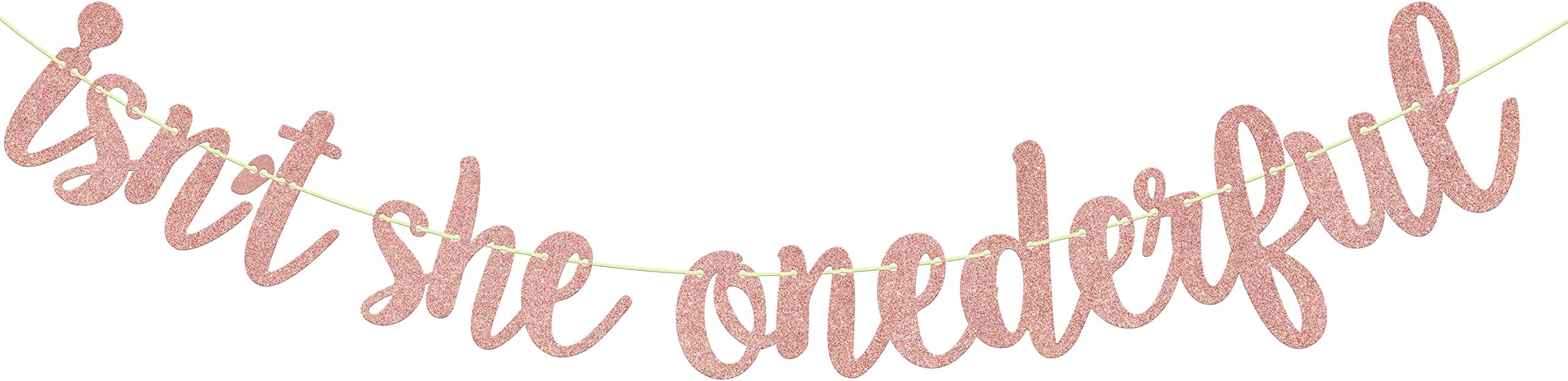 Amazon.com: Isn't She Lovely, Isn't She Onederful Banner - Miss ...