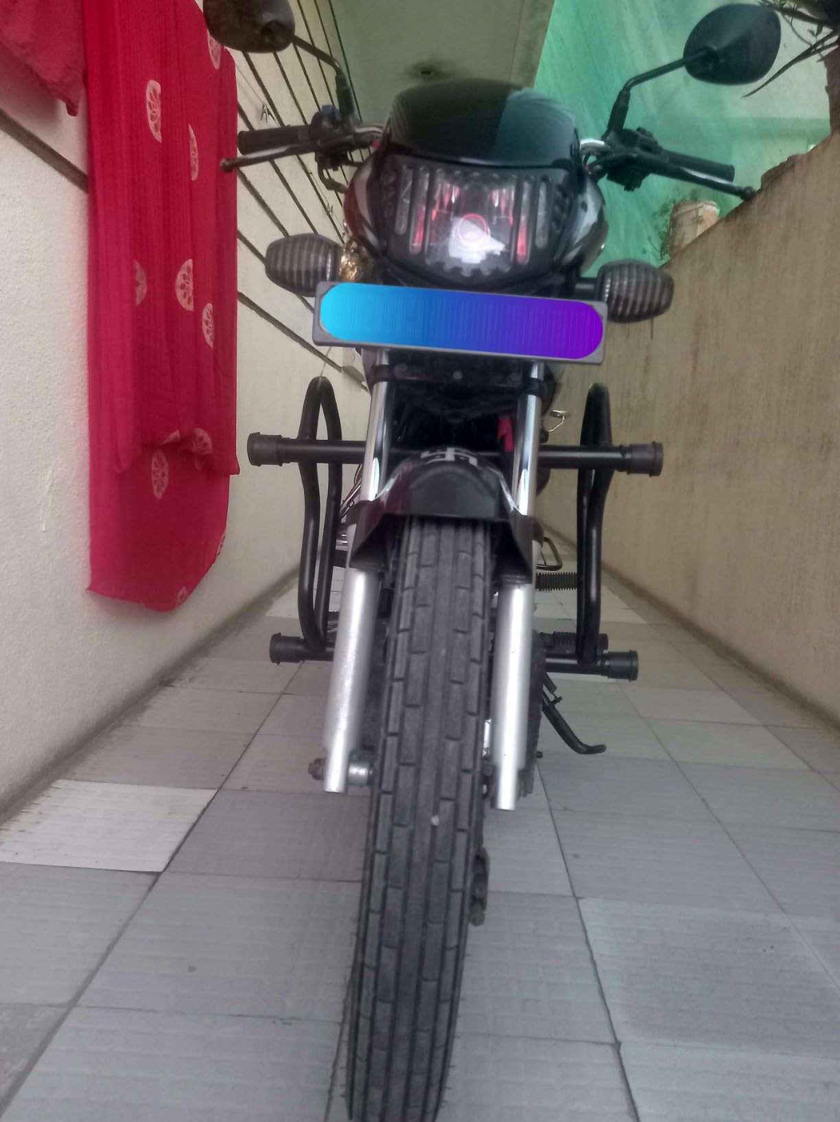 BIGBIRD Bike Safety Leg Guard Crash Guard Engine Frame Black Heavy Duty ...