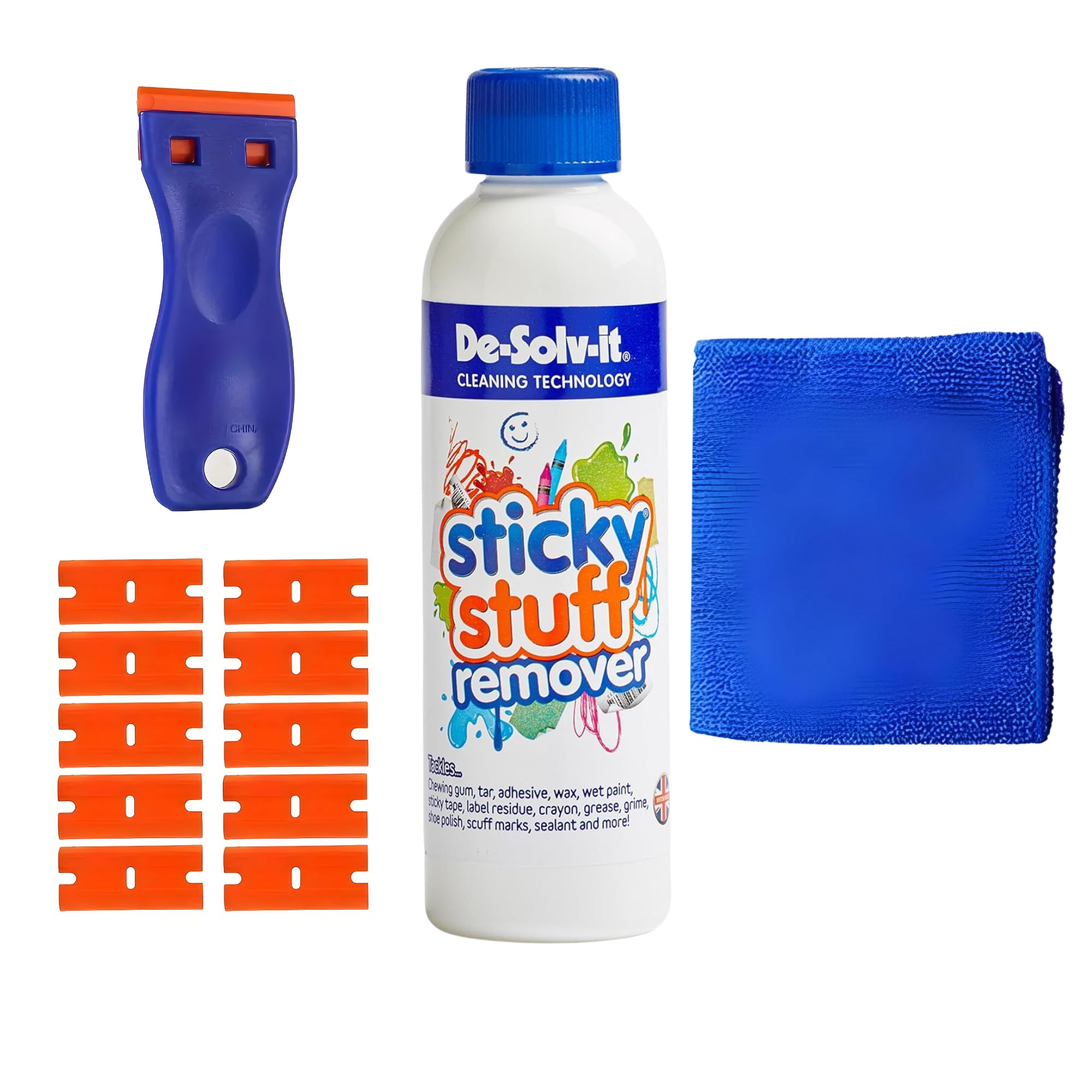 Sticky Stuff Remover UK Bundle - Adhesive Remover, Glue Remover ...
