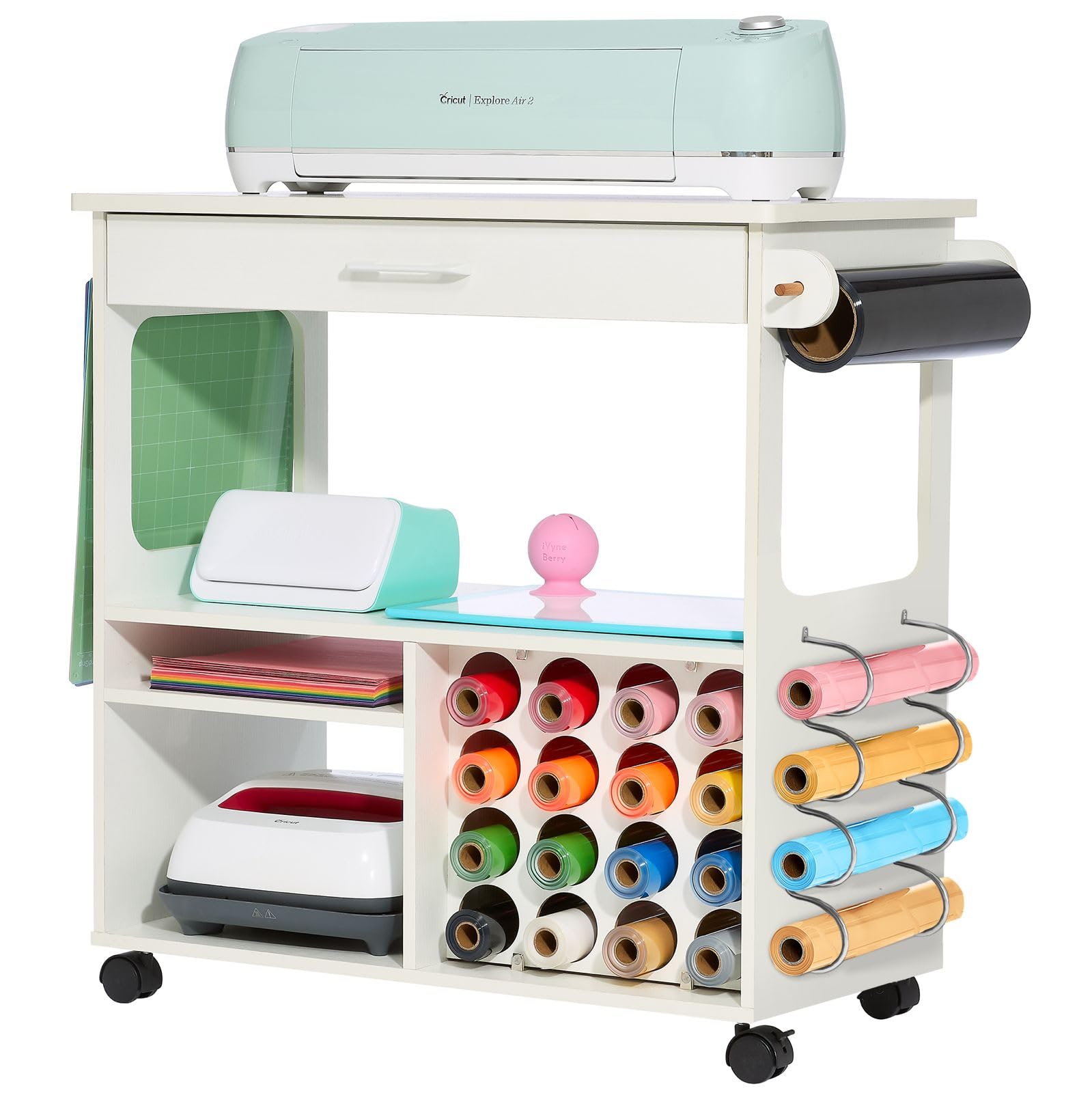 Amazon.com: iVyne Craft Cart, Ultimate Organizer & Storage Table for ...