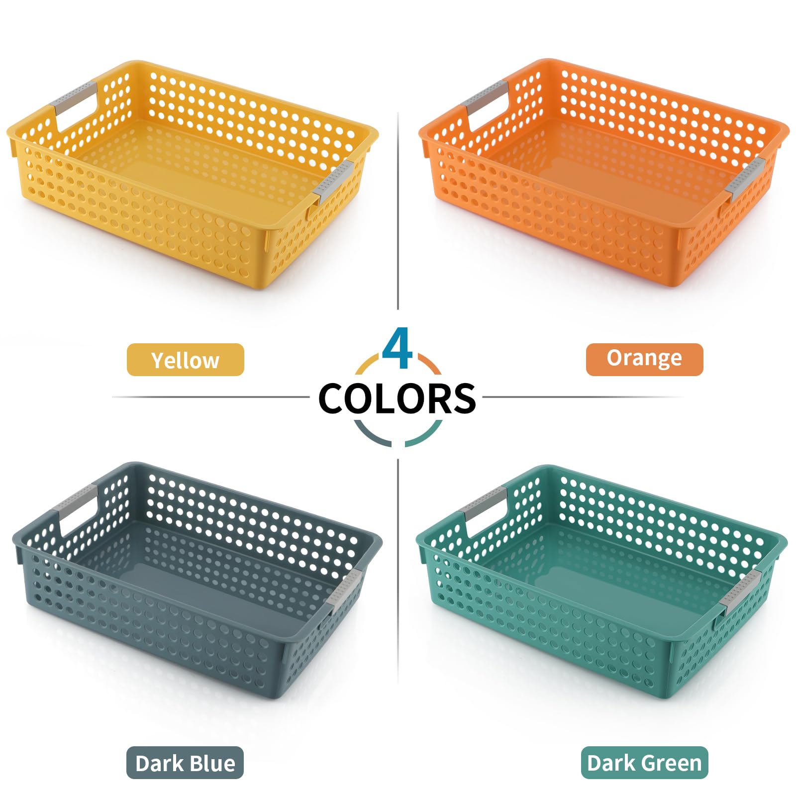 Snapklik.com : Multicolor Storage Basket, Classroom Organization, A4 ...