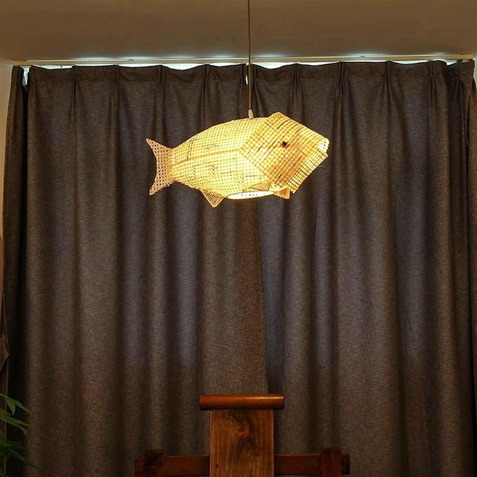 Bone China Fish Chandelier Light Lovely Vintage Clear Glass Fish Bowl