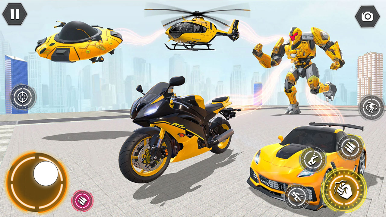 Real Flying Dino Robot Car Battle Transform Games 3d 2024 - App on ...