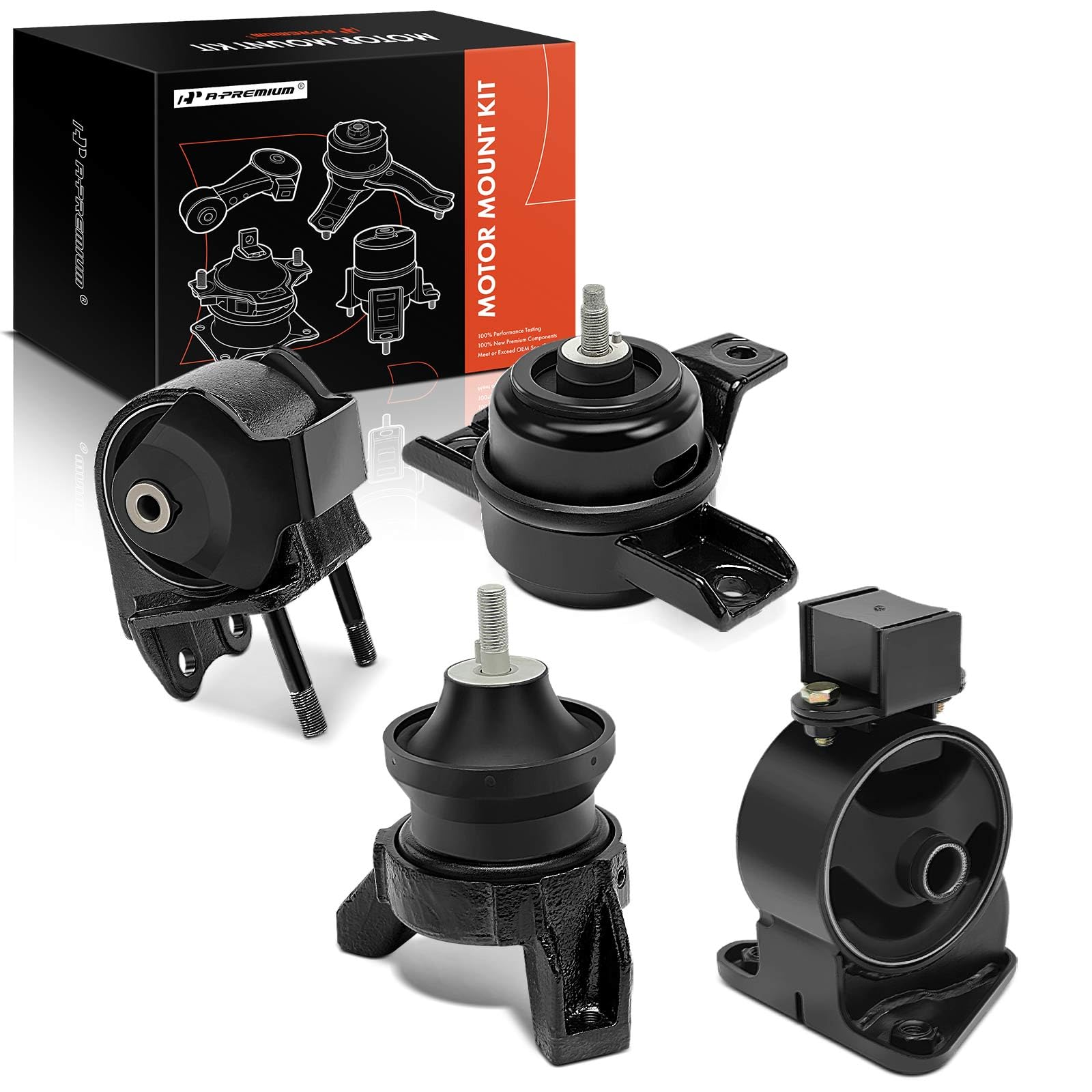 Amazon.com: A-Premium 4PCS Engine Motor Mount and Transmission Mount ...
