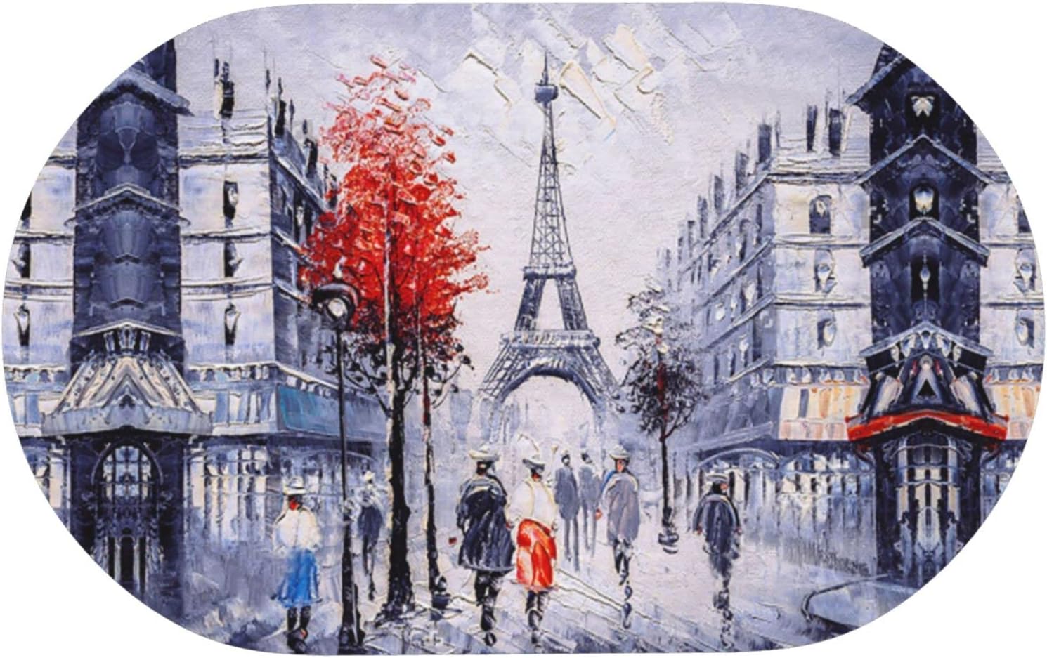 AUFAE Paris City Tree Eiffel Tower Art Super Absorbente Soft Diatom Mud ...
