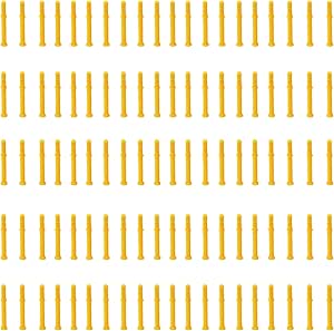 Leliafleury 100Pcs Yellow Plastic Wall Plugs M10*60mm Column Expansion ...