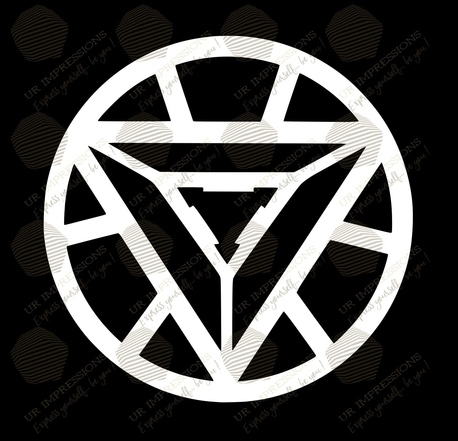 Ironman Arc Reactor Emblem Vinyl Car Window Laptop Decal TikTok Shop