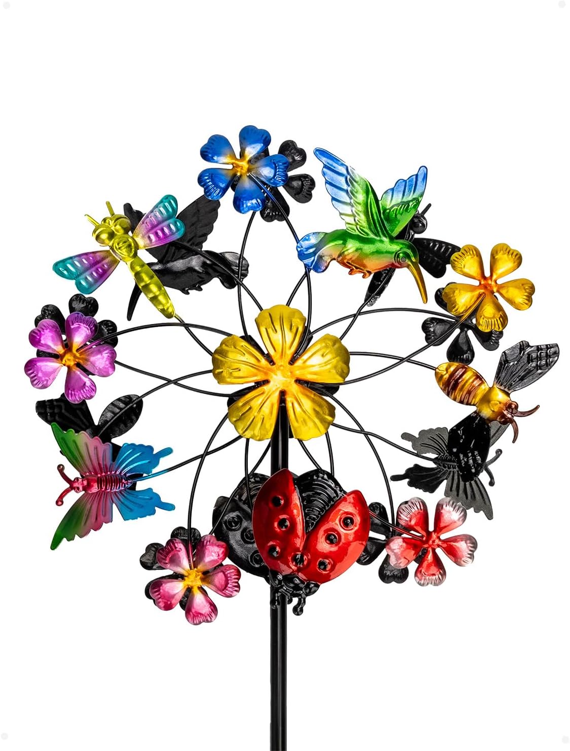 Amazon.com: COOZZYHOUR 39" Hummingbird Wind Spinner for Yard and Garden ...