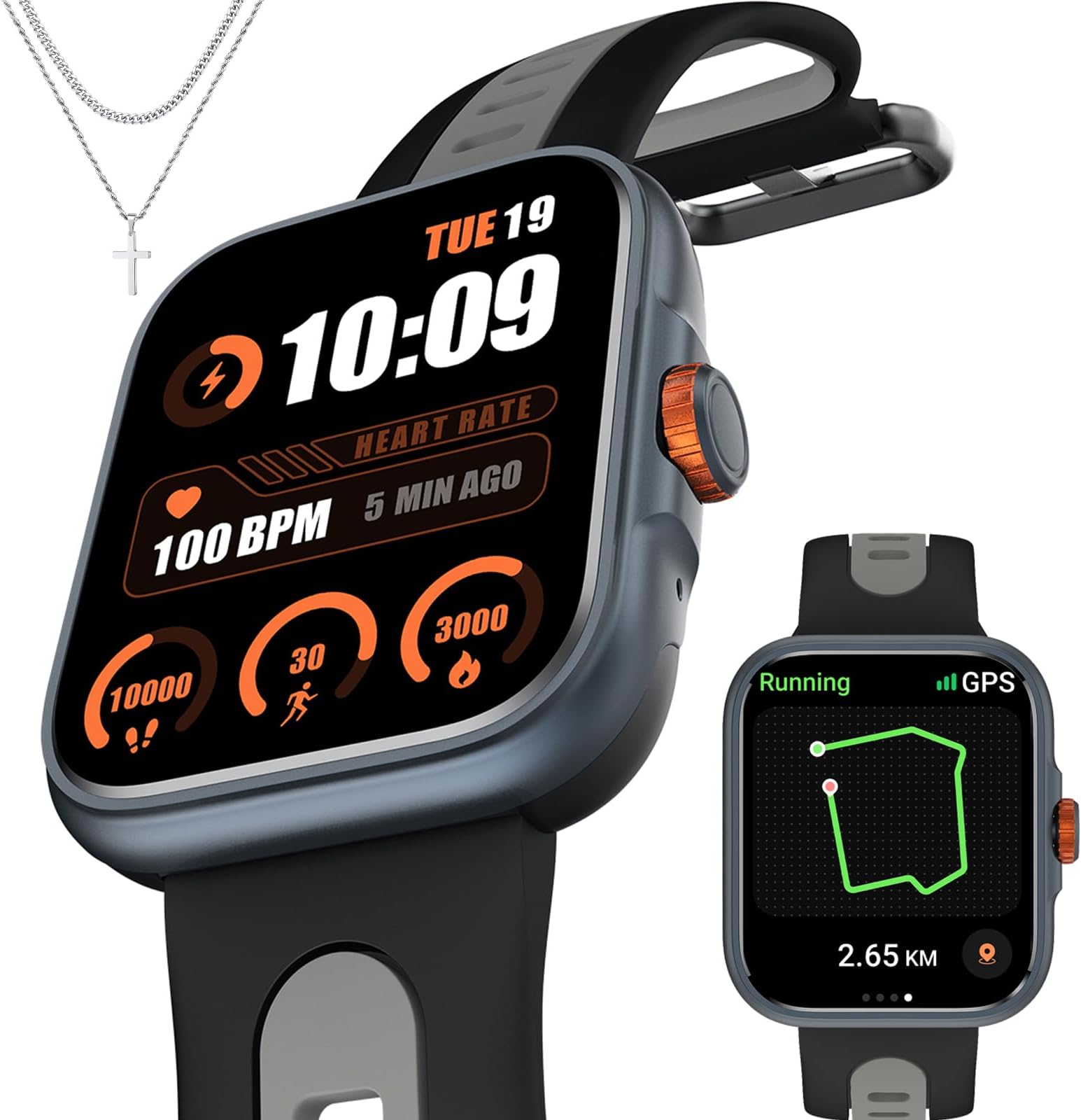 Amazon.com: Smart Watch [GPS, Alexa Built-in], 24/7 Heart Rate Monitor ...