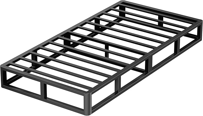 Amazon.com: VIPSHOW 10 Inch Twin XL Metal Bed Frame Round Corner Low ...