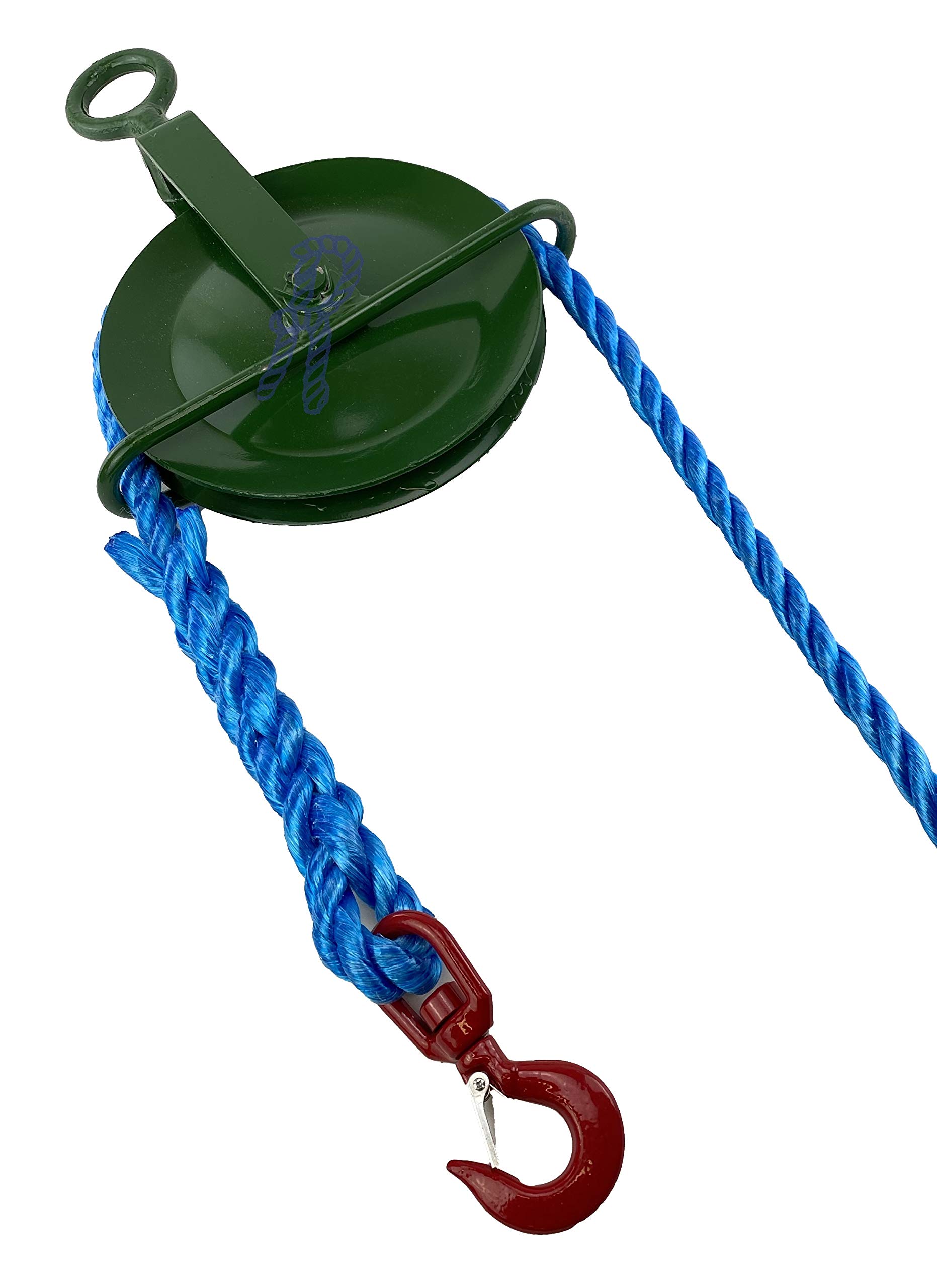 Buy 18mm Blue Polypropylene Gin Wheel Rope x 15 Metres Complete with ...