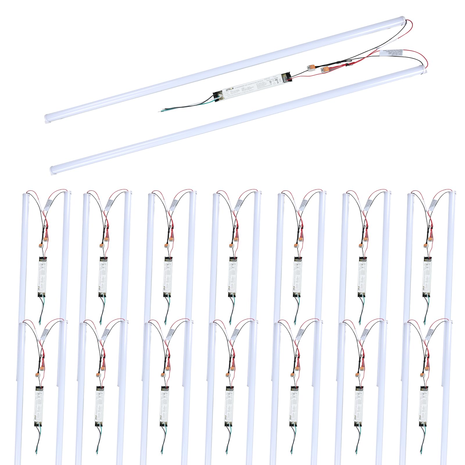 Sokply 4FT LED Magnetic Retrofit Kit, 40W 2x4 FT Troffer Retrofit Kit ...