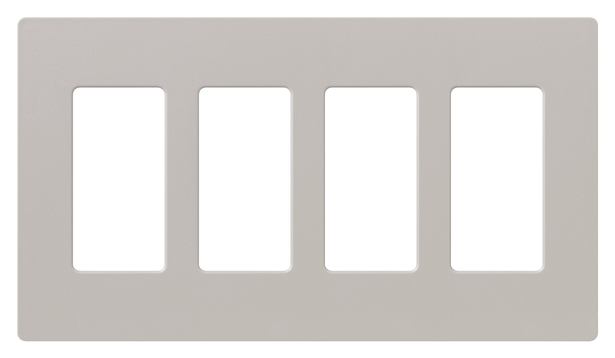 Snapklik.com : Lutron Claro 4 Gang Decorator/Rocker Wallplate, Satin, Taupe