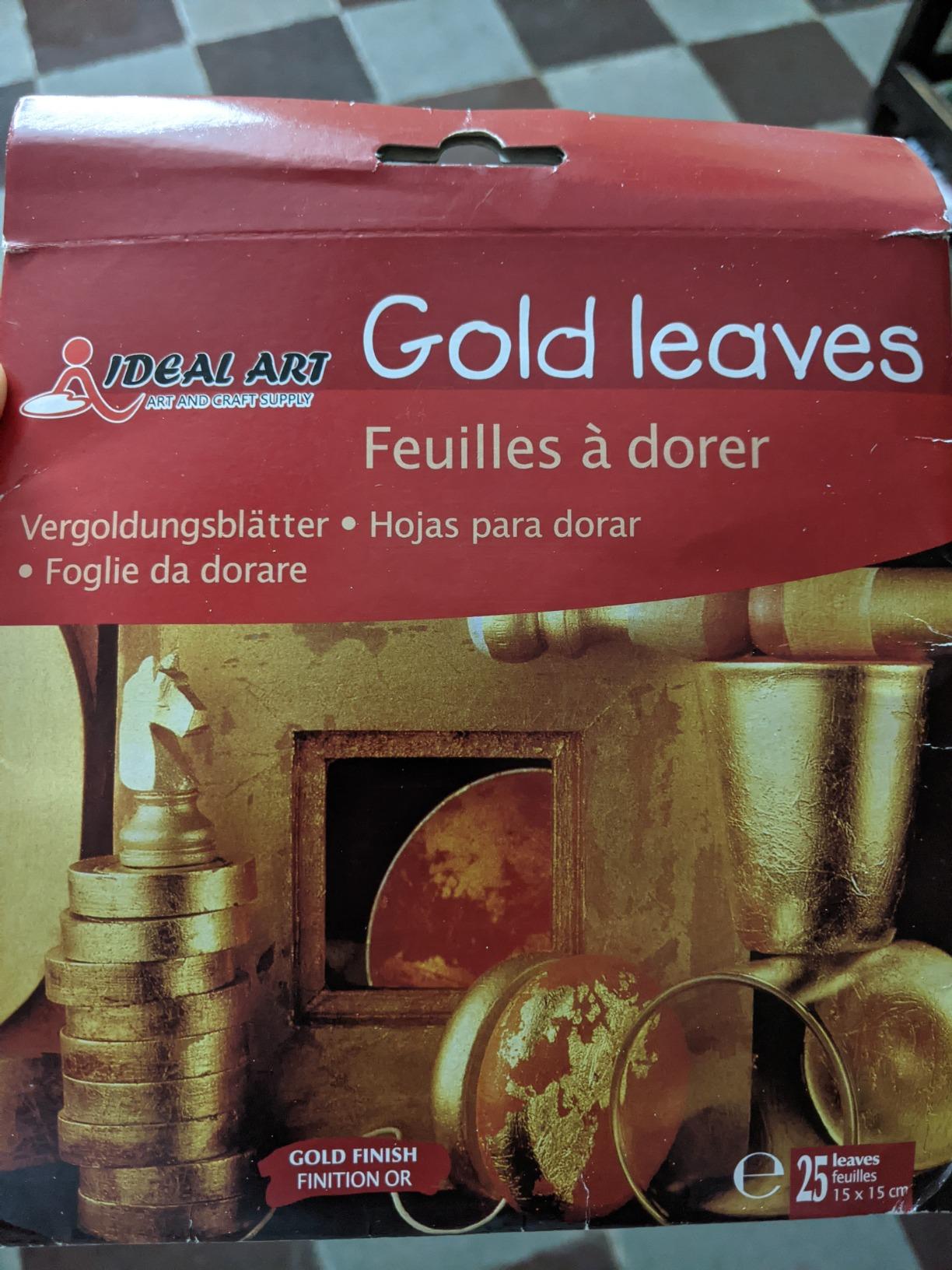 L.A. Gold Leaf Pure Gold Leaf/Gold Vark/Gold waraq (25.pcs) Sheet 24K ...