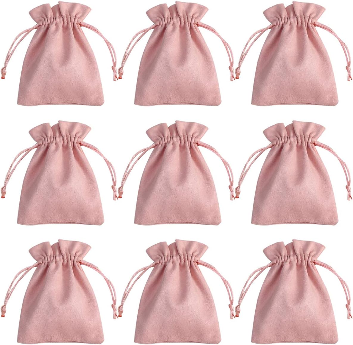Snadulor 30 Pcs Pink Velvet Drawstring Bags Jewelry Pouches Jewelry ...