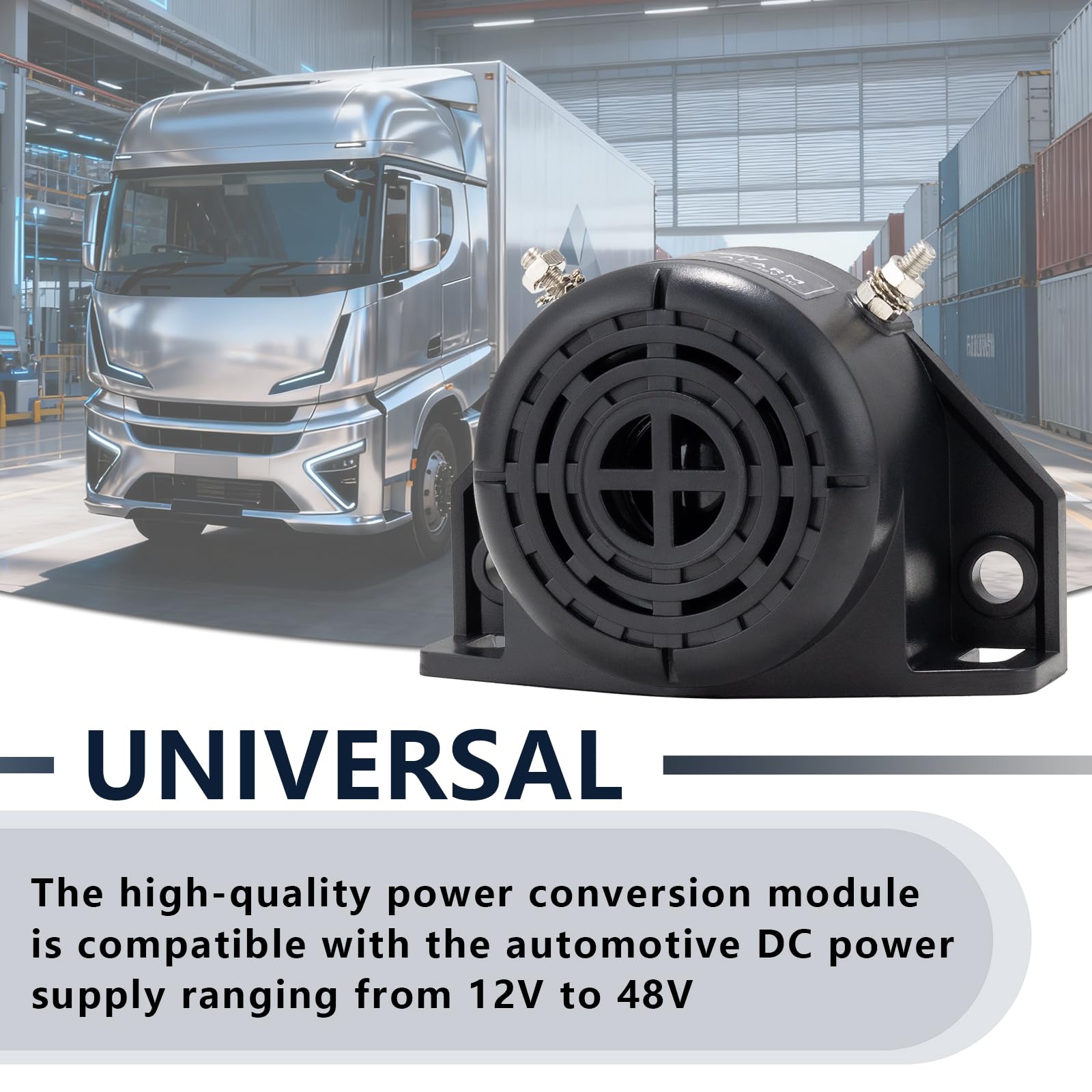 Snapklik.com : Truck 2Pcs Back-up Alarm 105dB 12V-48V Car Reverse Horn ...