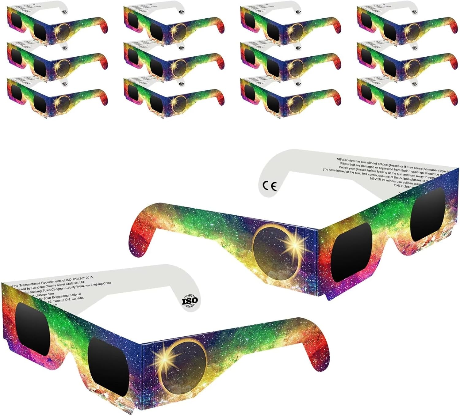 12 Pack Solar Eclipse Glasses 2024, CE & ISO 12312-2 Philippines | Ubuy