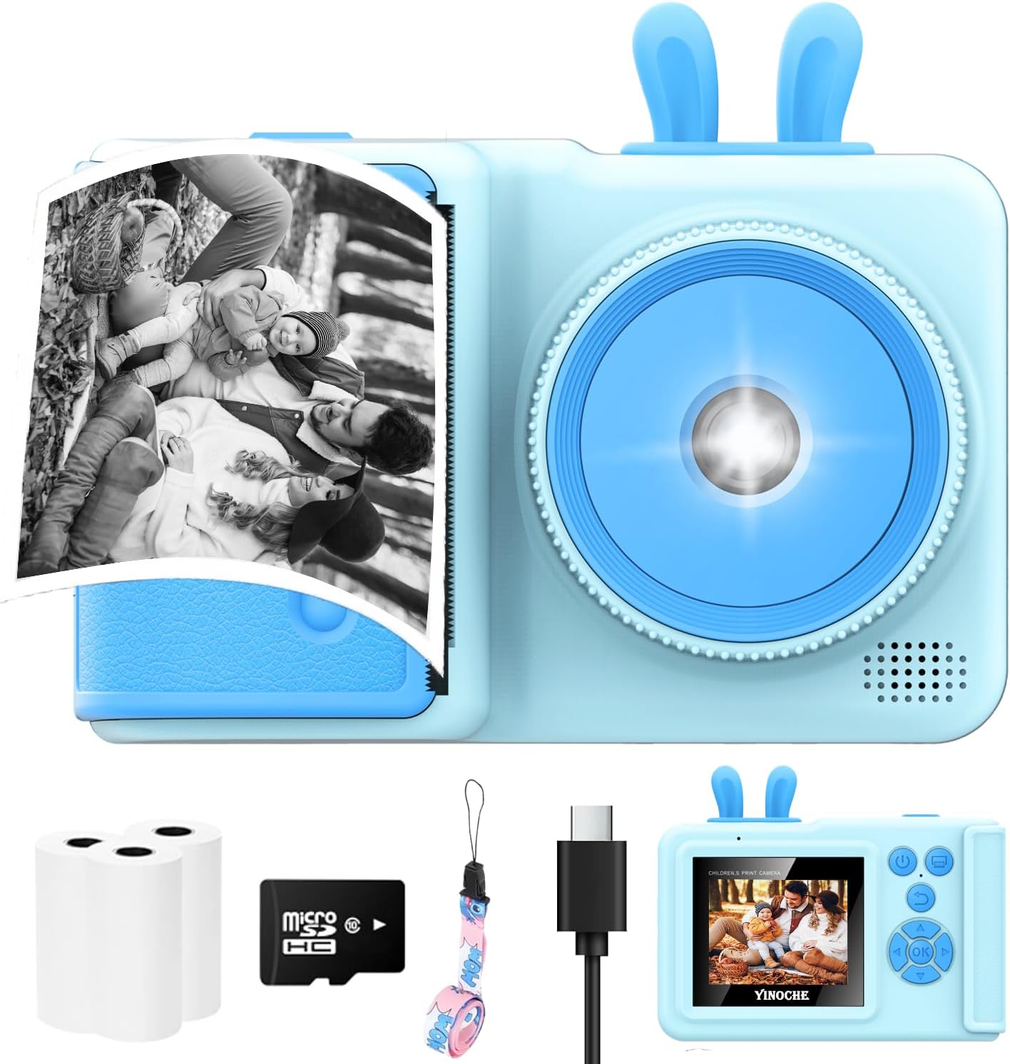 Amazon.com : Kids Camera Instant Print Camera for Kids,1080P Children ...