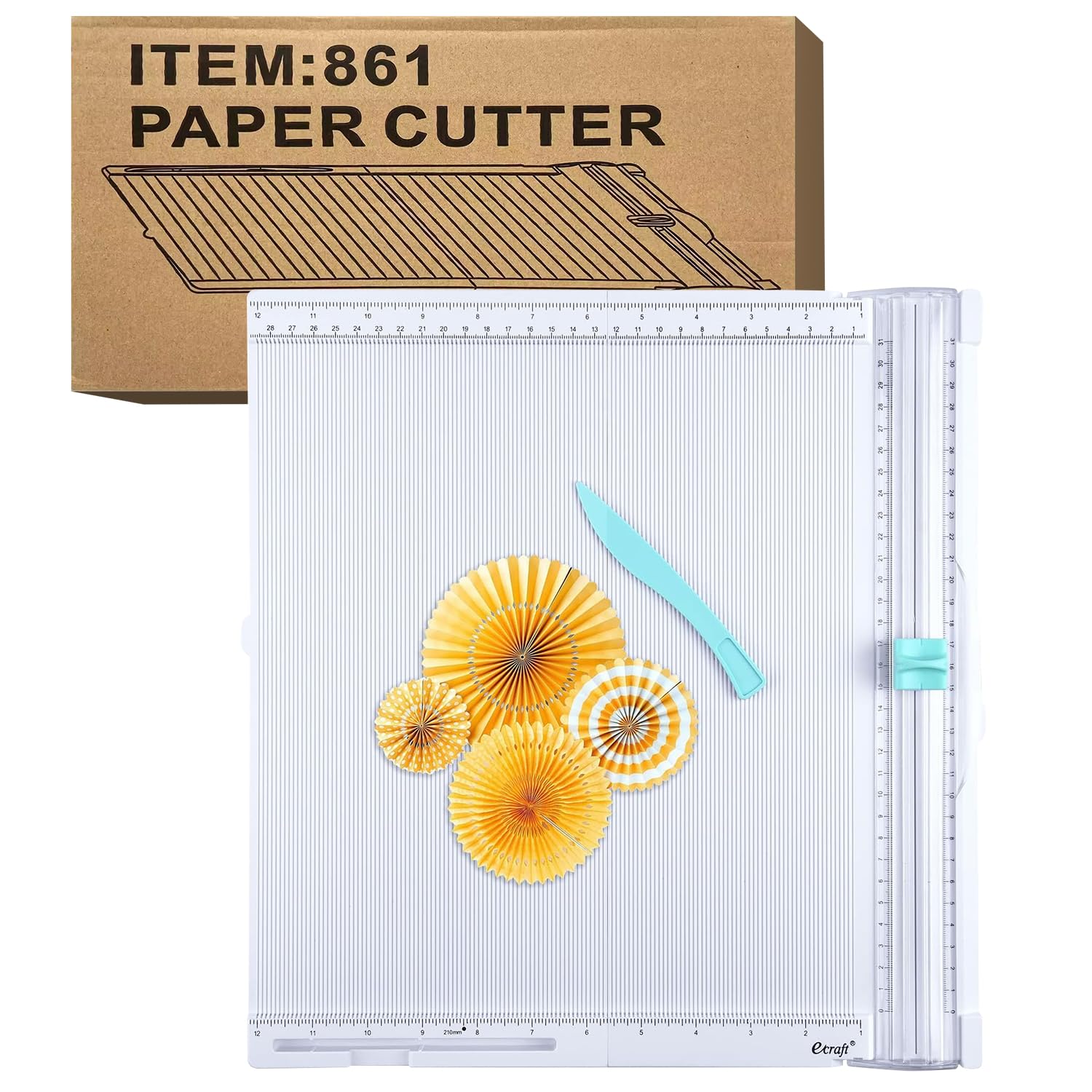 Craft Paper Trimmer and Scoring Board,12 x12 inch Craft Paper Cutter ...