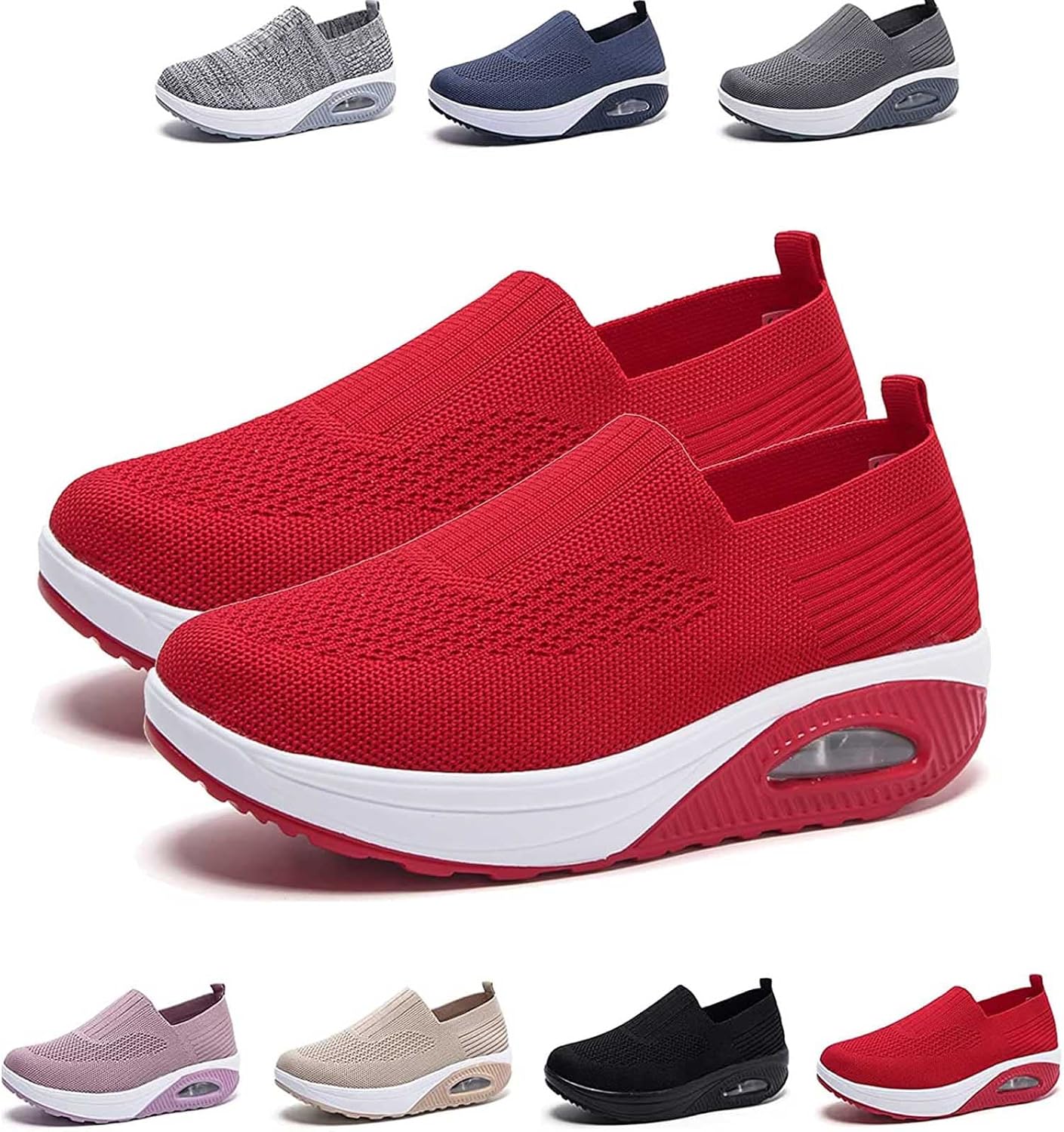 Amazon.com: SAKEMA Women's Orthopedic Sneakers, Mesh Up Stretch ...