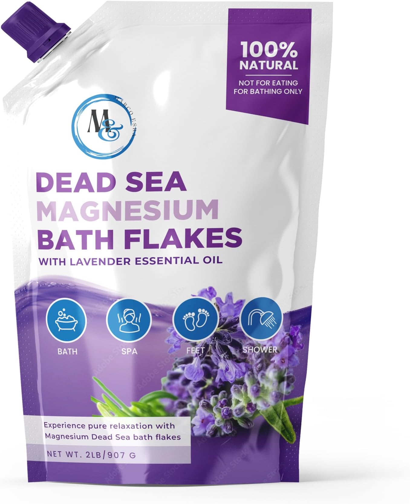 Amazon.com: Aromasong RAW Magnesium Bath Flakes with 100% Natural ...