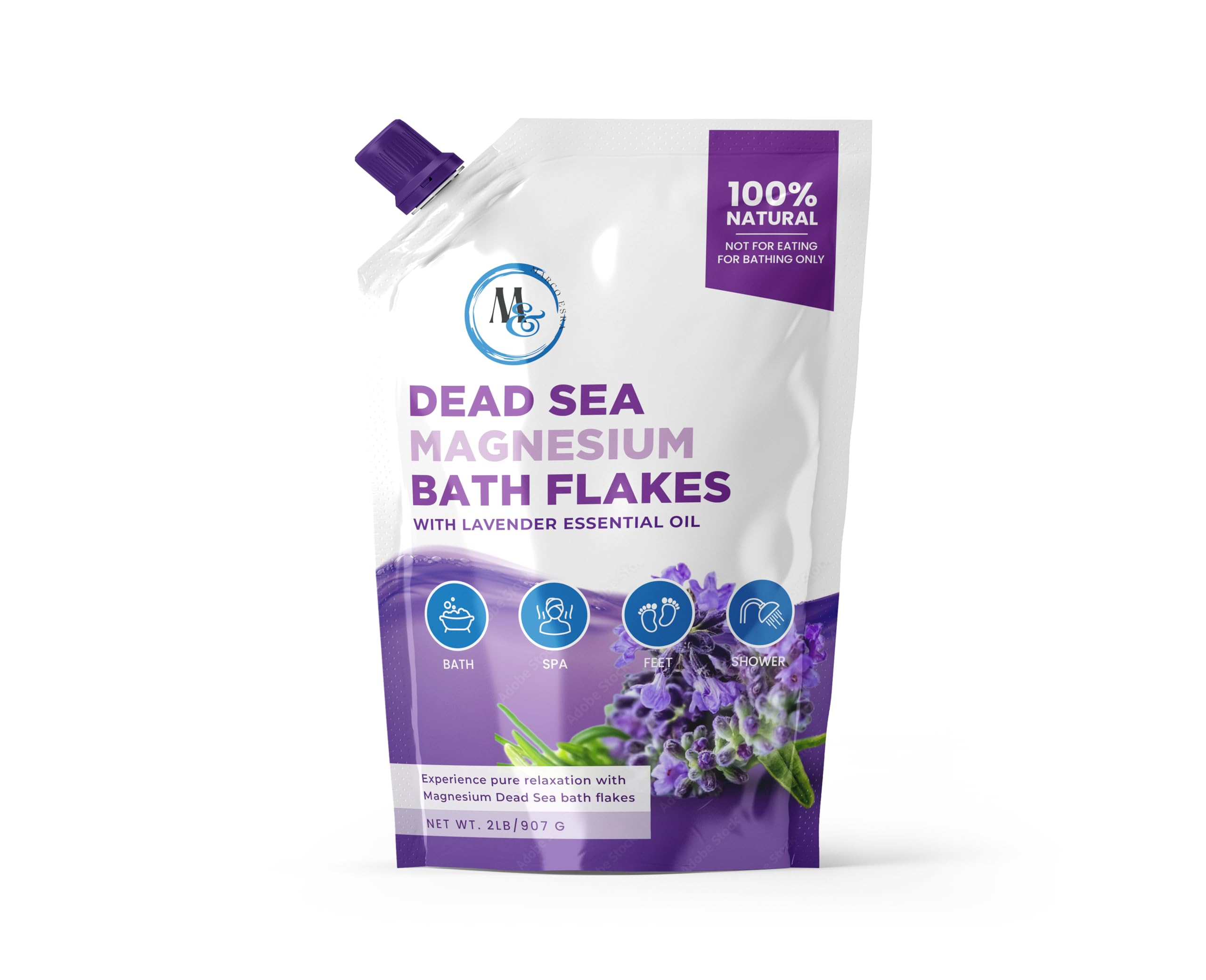 Amazon.com: Dead Sea Magnesium Flakes Bath Salts - Superior Alternative ...