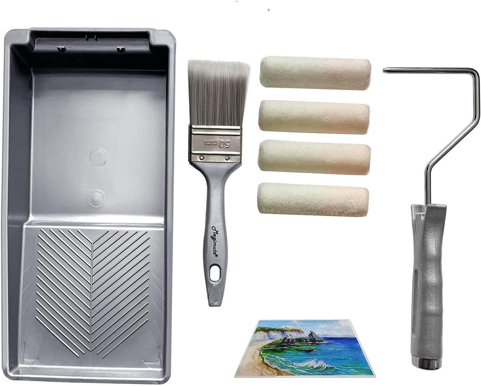 Amazon.com: Magimate Small Paint Roller Set with Short Nap Roller ...