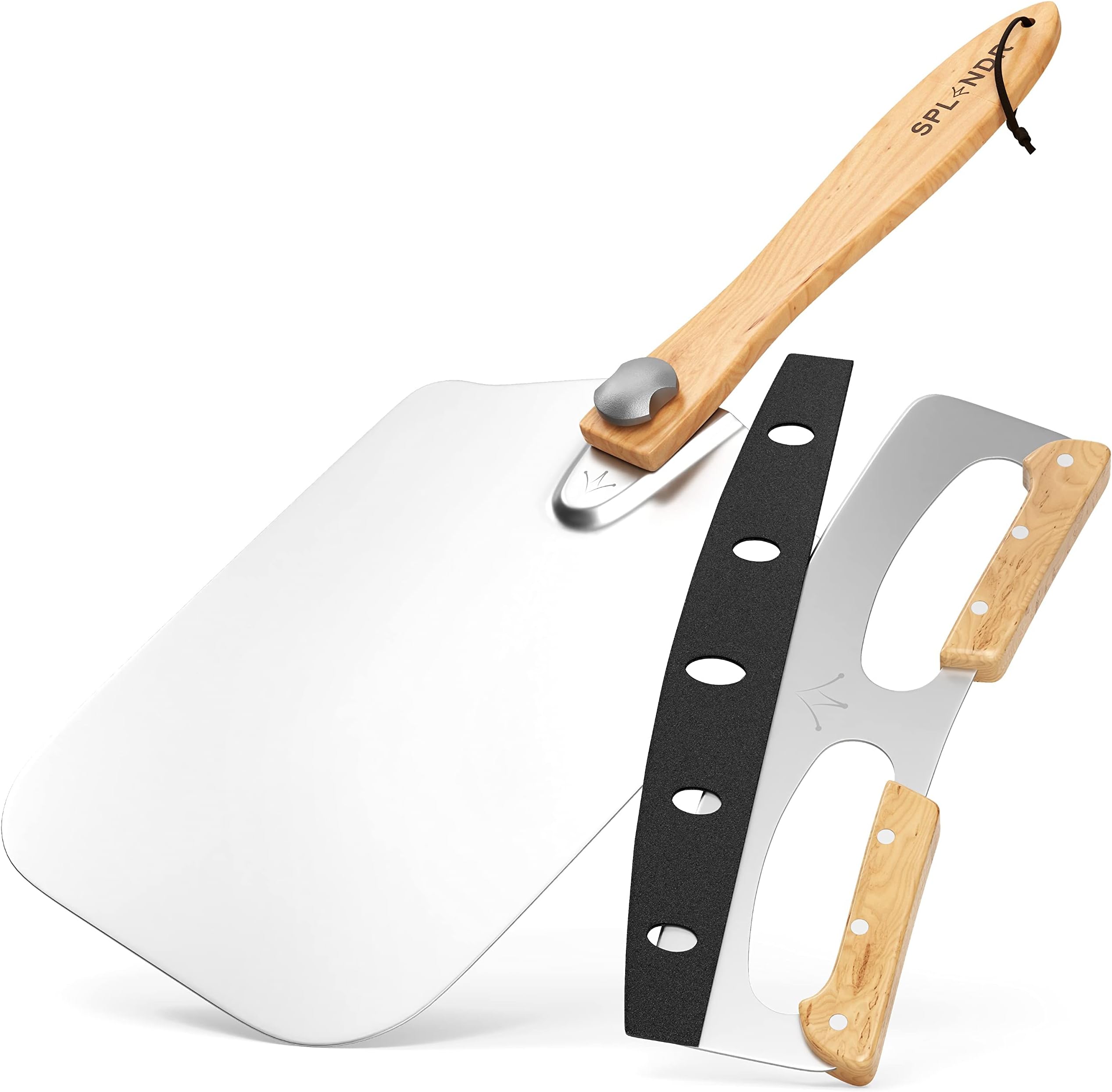 Amazon.com: Pizza Peel Aluminum Pizza Spatula Set,12 inch Metal Pizza ...