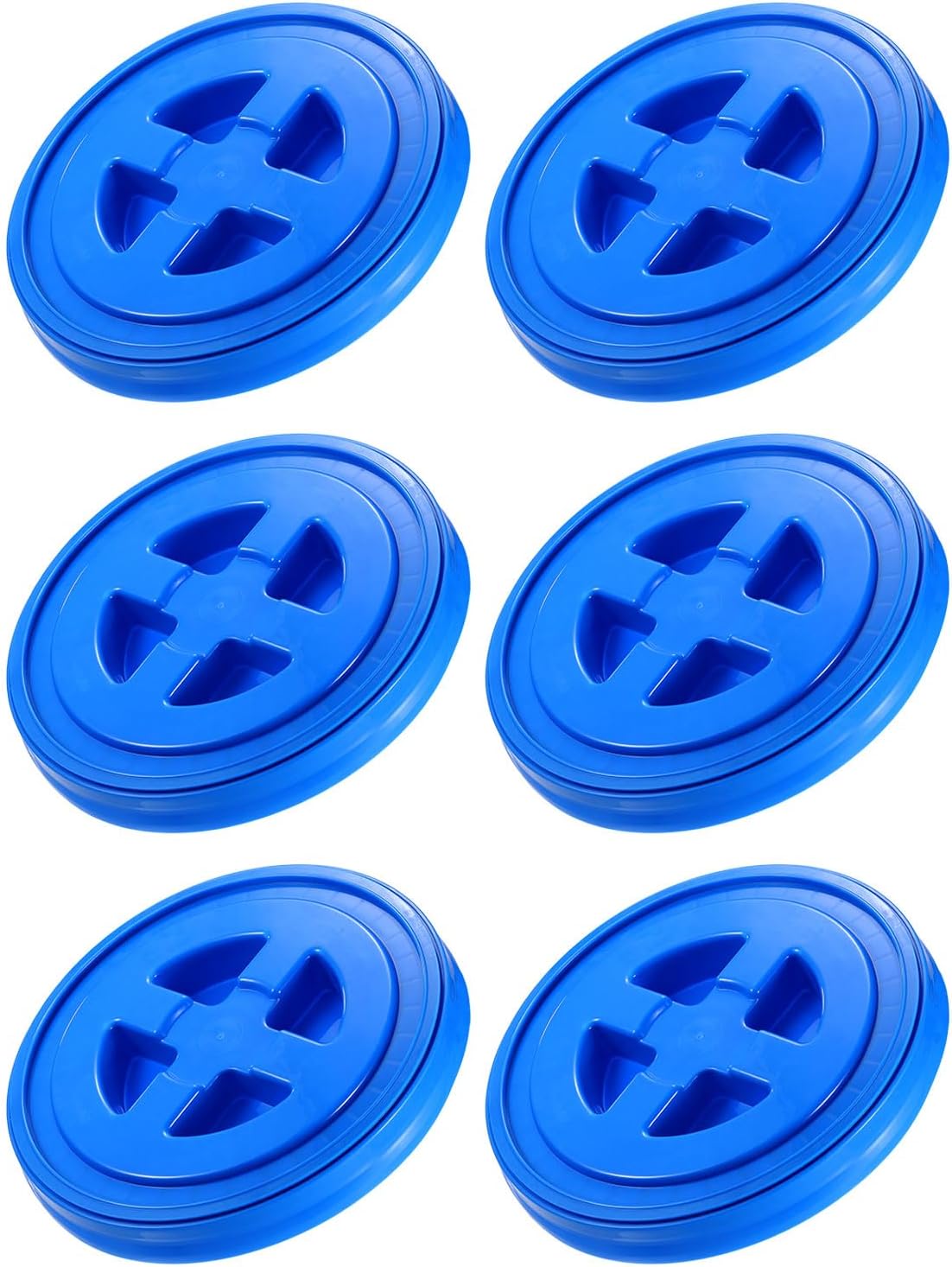 Amazon.com: PATIKIL 5 Gallon Blue Round Plastic Leak Proof Storage ...