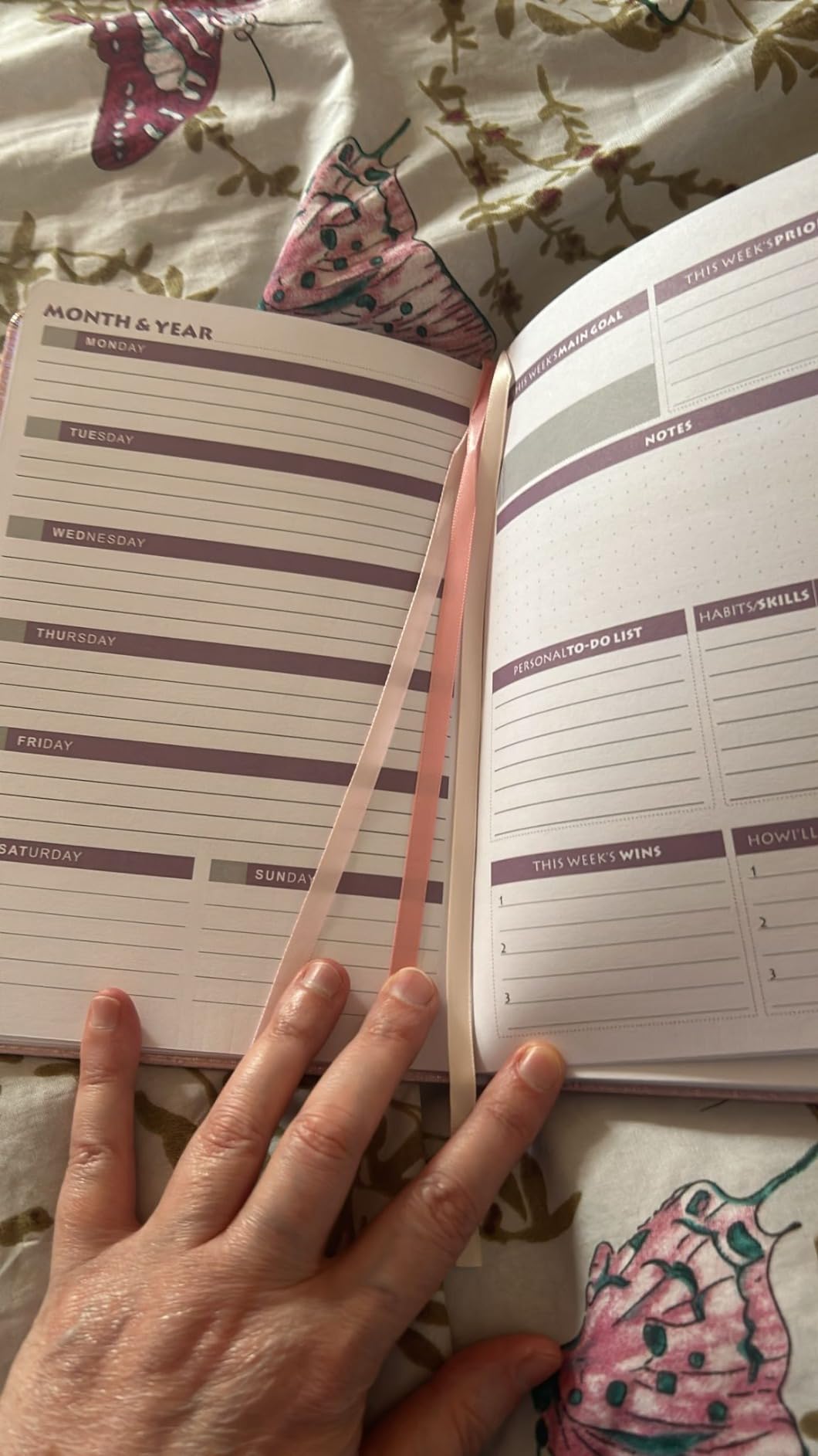 Weekly Planner, 5A Academic Diary Daily Planner with 6 Sheets of ...