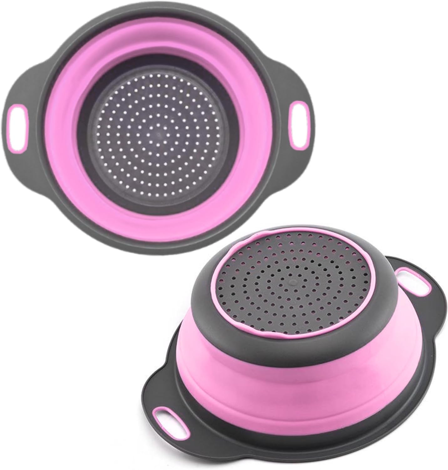Amazon.com: Pink Round Silicone Collapsible Colander – Small Silicone ...