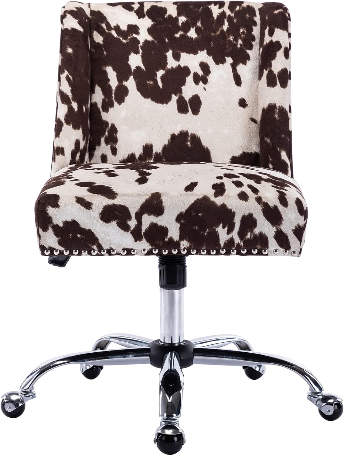 Amazon.com: DM Furniture Cow Print Home Office Chair Swivel Fabric ...