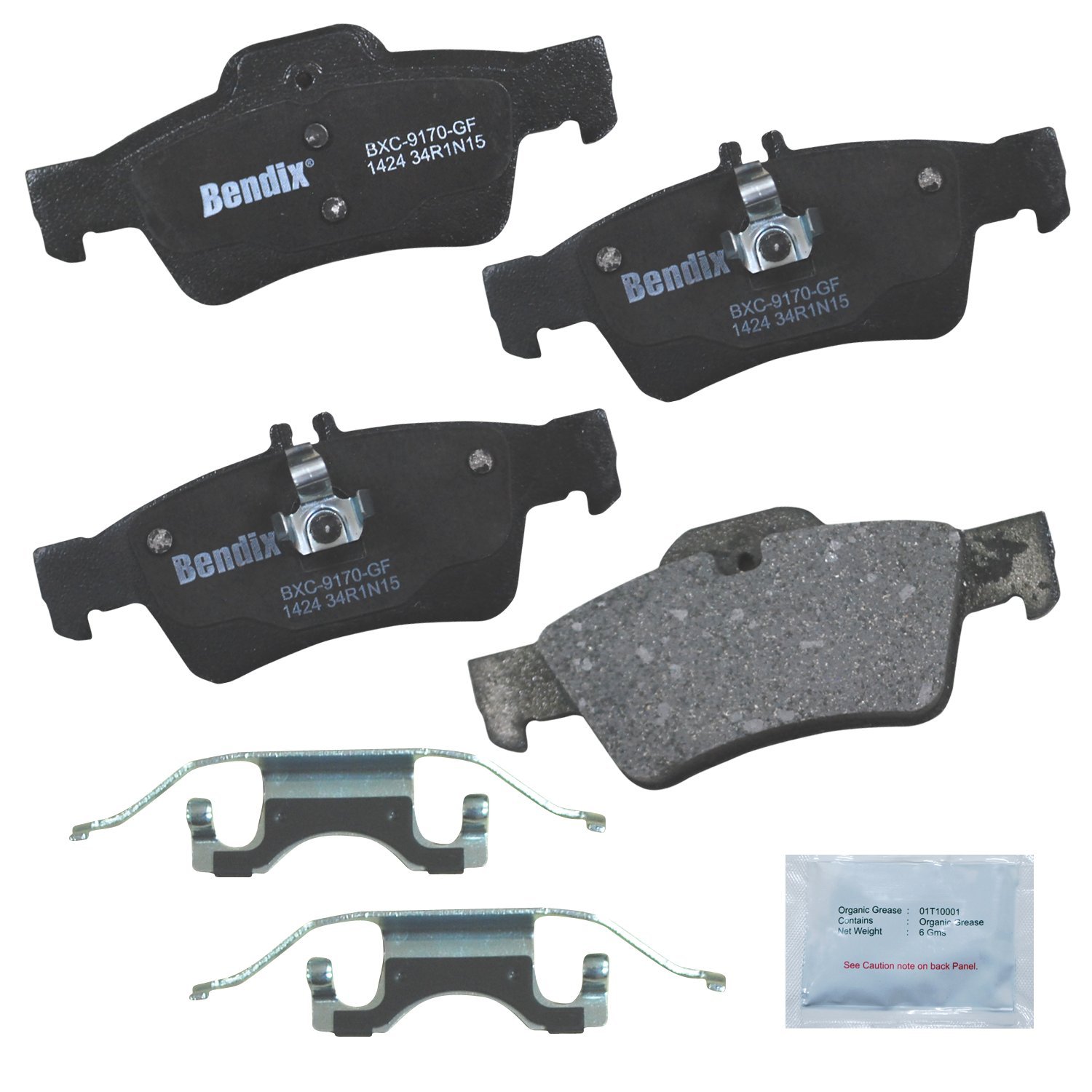 Amazon.com: Bendix Priority1 CFC1424 Rear Brake Pads for Benz C63 AMG ...