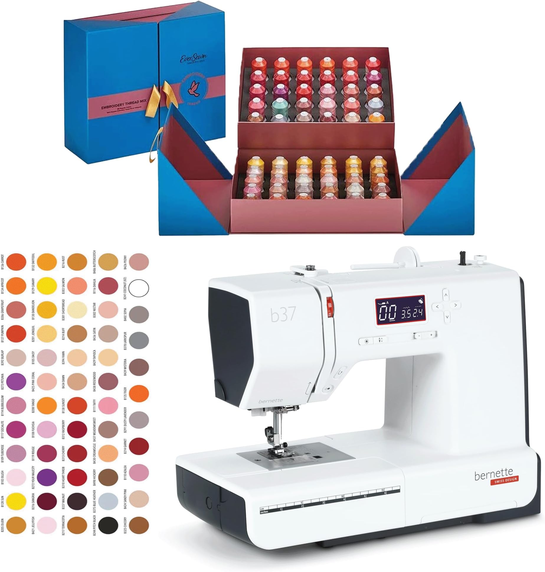 Amazon.com: Bernette B37 Computerized Sewing Machine with 60-Pc Sunset ...