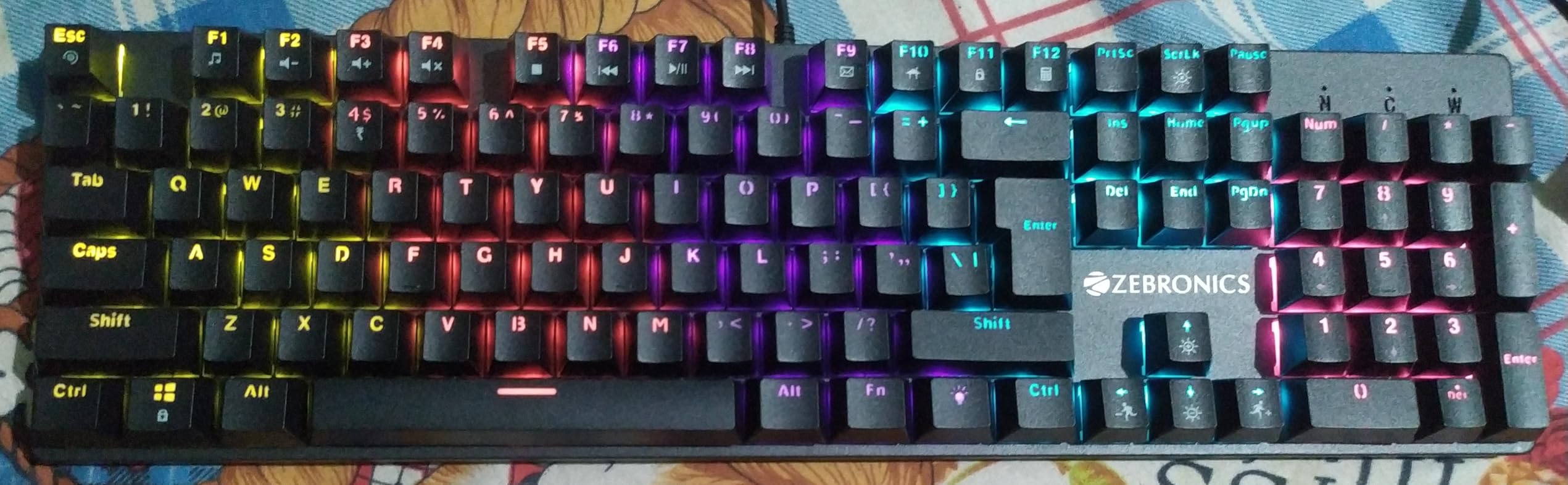 Amazon.in: Buy ZEBRONICS Nitro Plus Mechanical Keyboard, 104 Keys ...