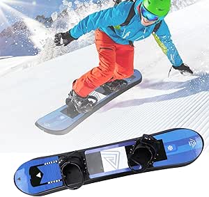 Amazon.com : Beginner Kids Snowboard, Bi-directionality Plastic Single ...