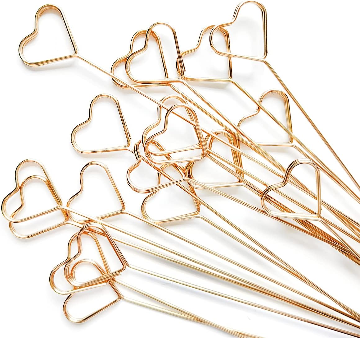 Amazon.com: 30 Pcs Metal Wire Floral Place Card Holder Pick 12 Inch ...