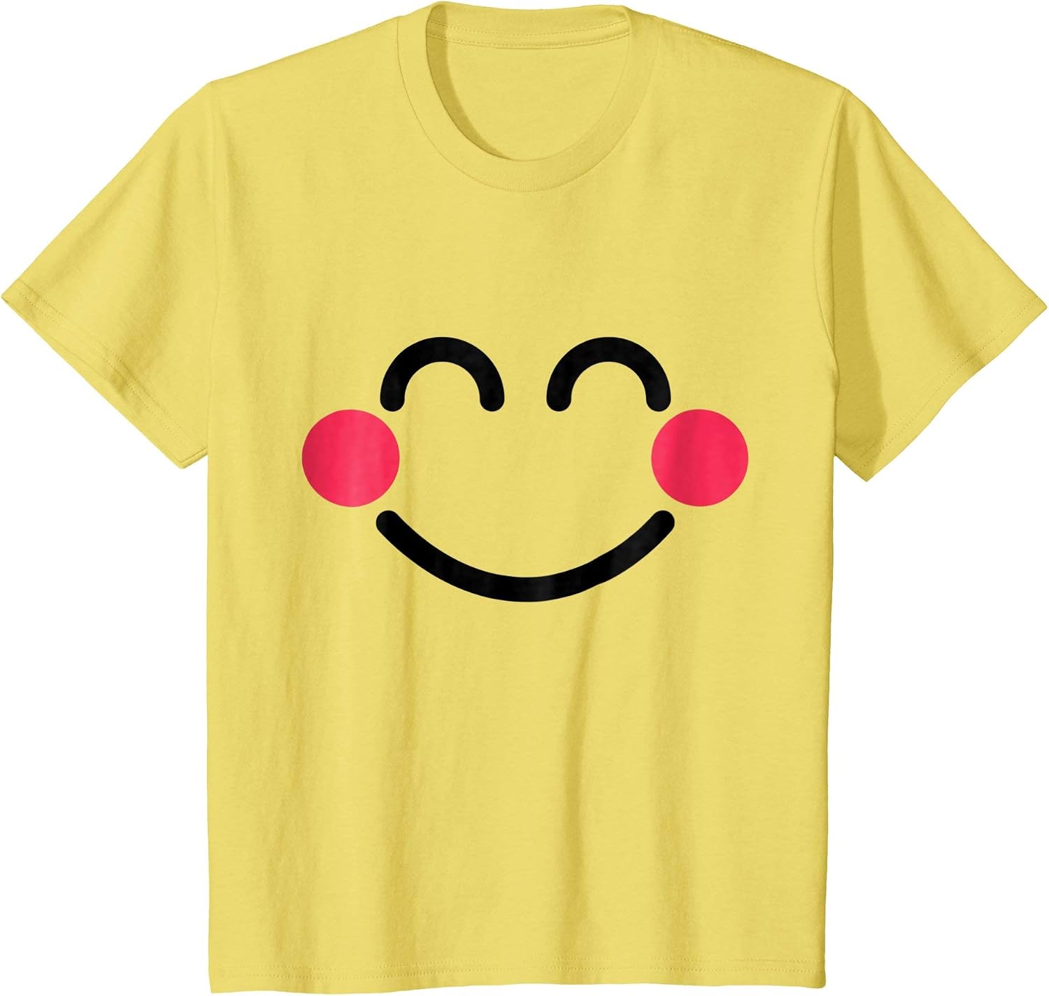 Amazon.com: Happy Smiling Face With Smiling Eyes Emoji T Shirt Costume ...