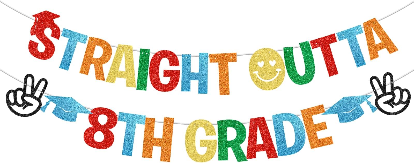Amazon.com: 5th Grade Grad Banner, 5th Grade Graduation Decorations ...