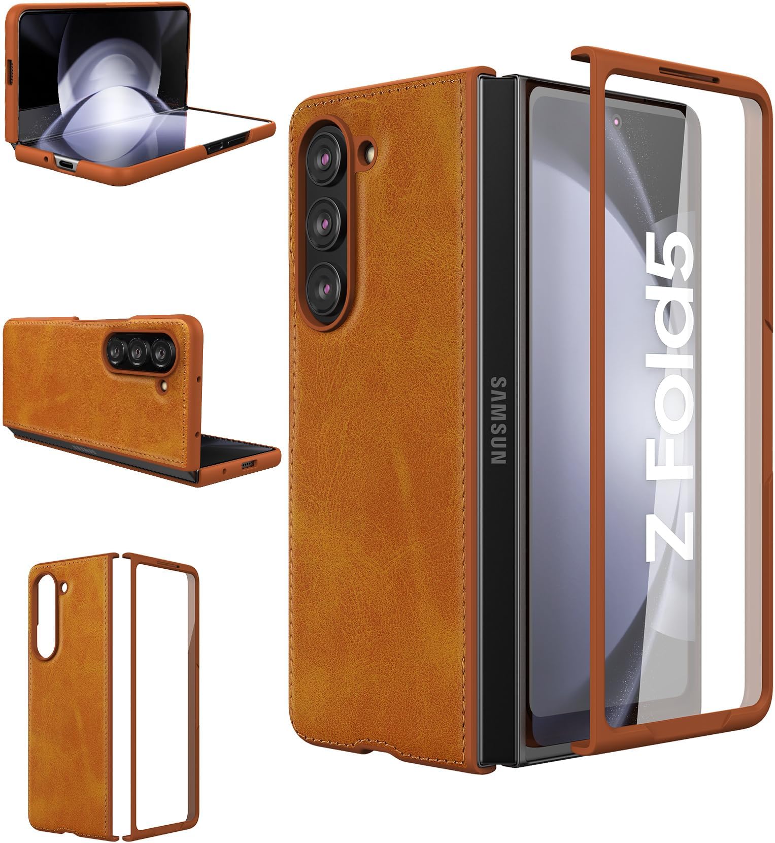 Amazon.com: araree Aero Flex Samsung Galaxy Z Fold 5 Case with Hinge ...