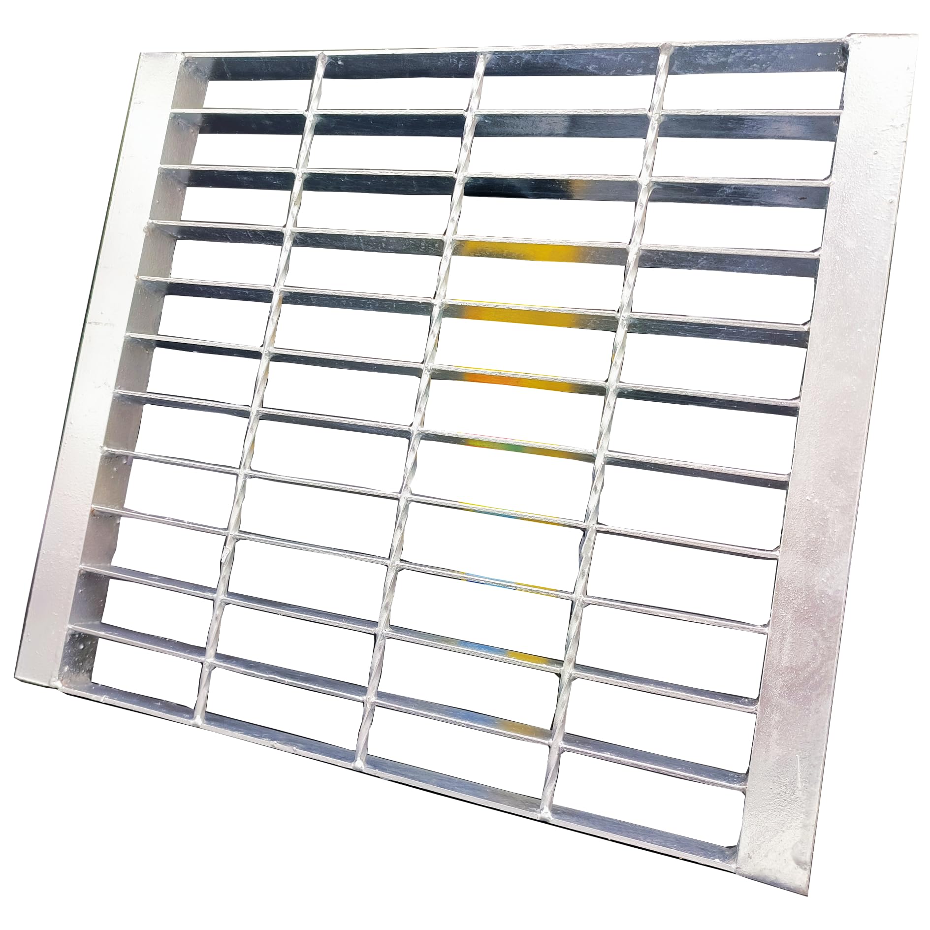 DuuMuut Galvanized Steel Drain Grate and Frame, 16x16 Outdoor Drain ...