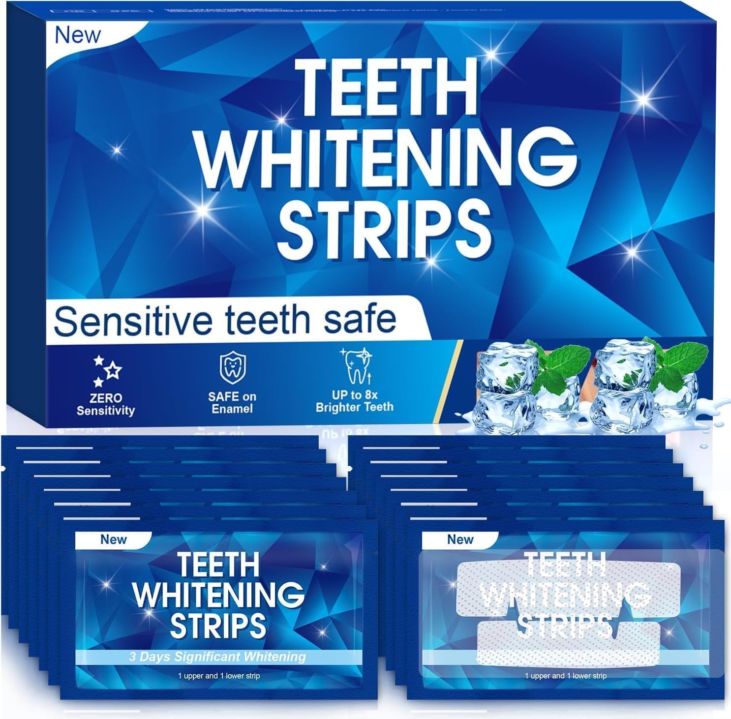 Teeth Whitening Strips: 14 Sessions 28 Pcs Tooth Whitening Strips, at ...
