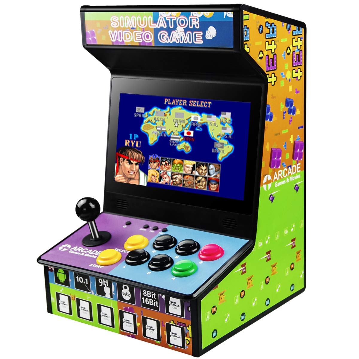 Amazon.com: DOYO Arcade Game Machine, Rechargeable Classic Retro Video ...