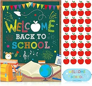 Amazon.com: PullCrease Welcome Back to School Pin The Apple on The ...