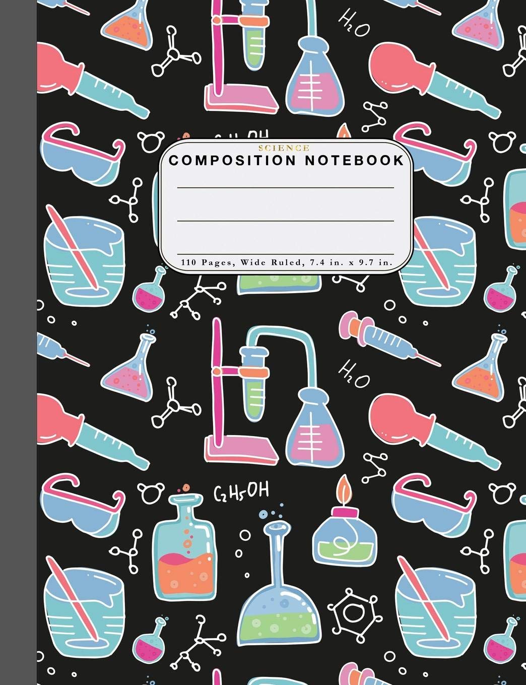 Amazon.com: Wide Ruled Composition Notebook Science: Wide Rule Notebook ...