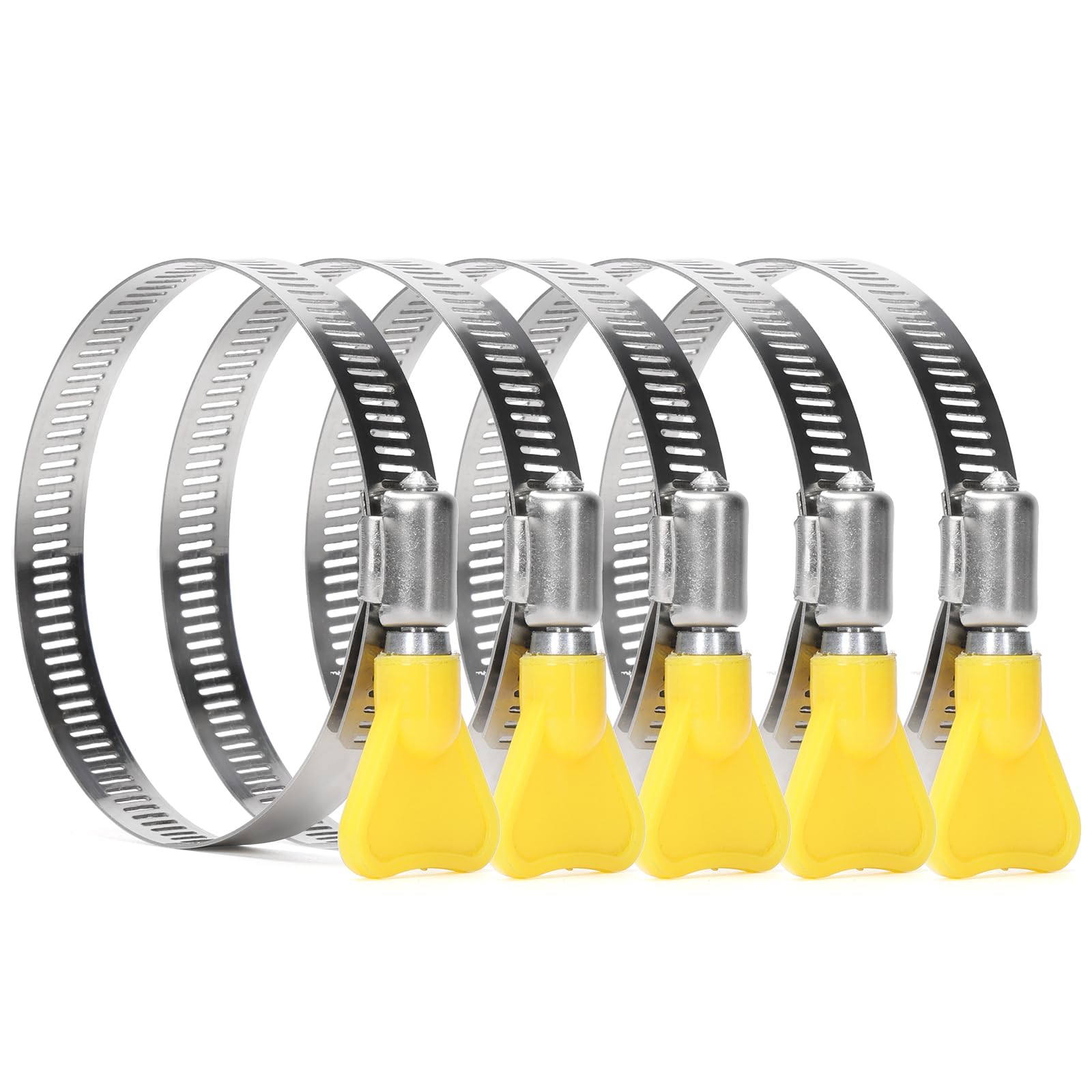 Snapklik.com : iCrimp Adjustable Stainless Steel 4 Inch Hose Clamps