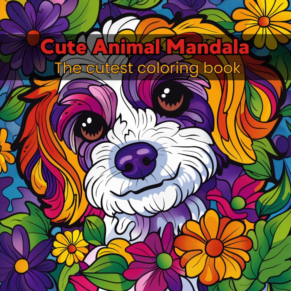 Amazon.com: Bold & Easy Cute Animal Mandala Coloring Book: Fun and ...