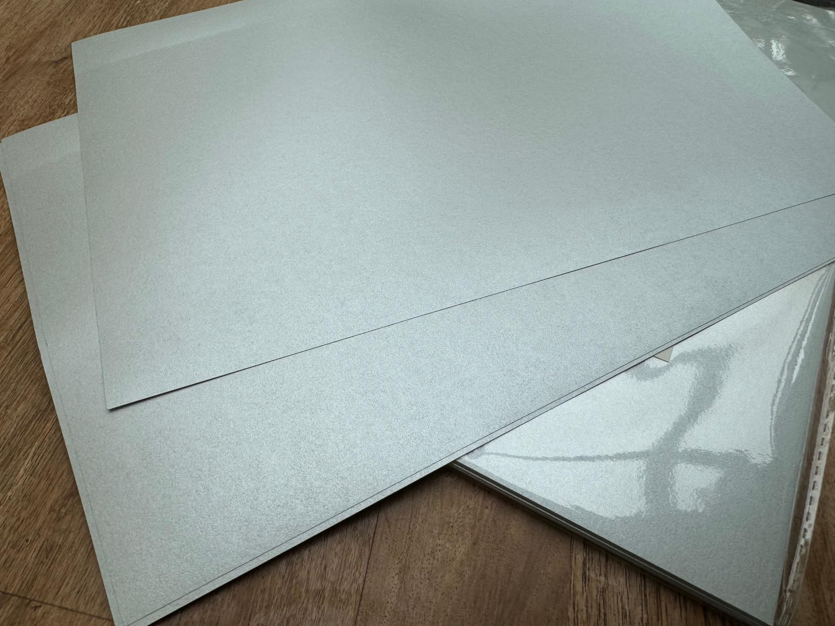 50 Blatt DIN A4 Perglanz-Papier Silber-Metallic, Bastelpapier mit ...