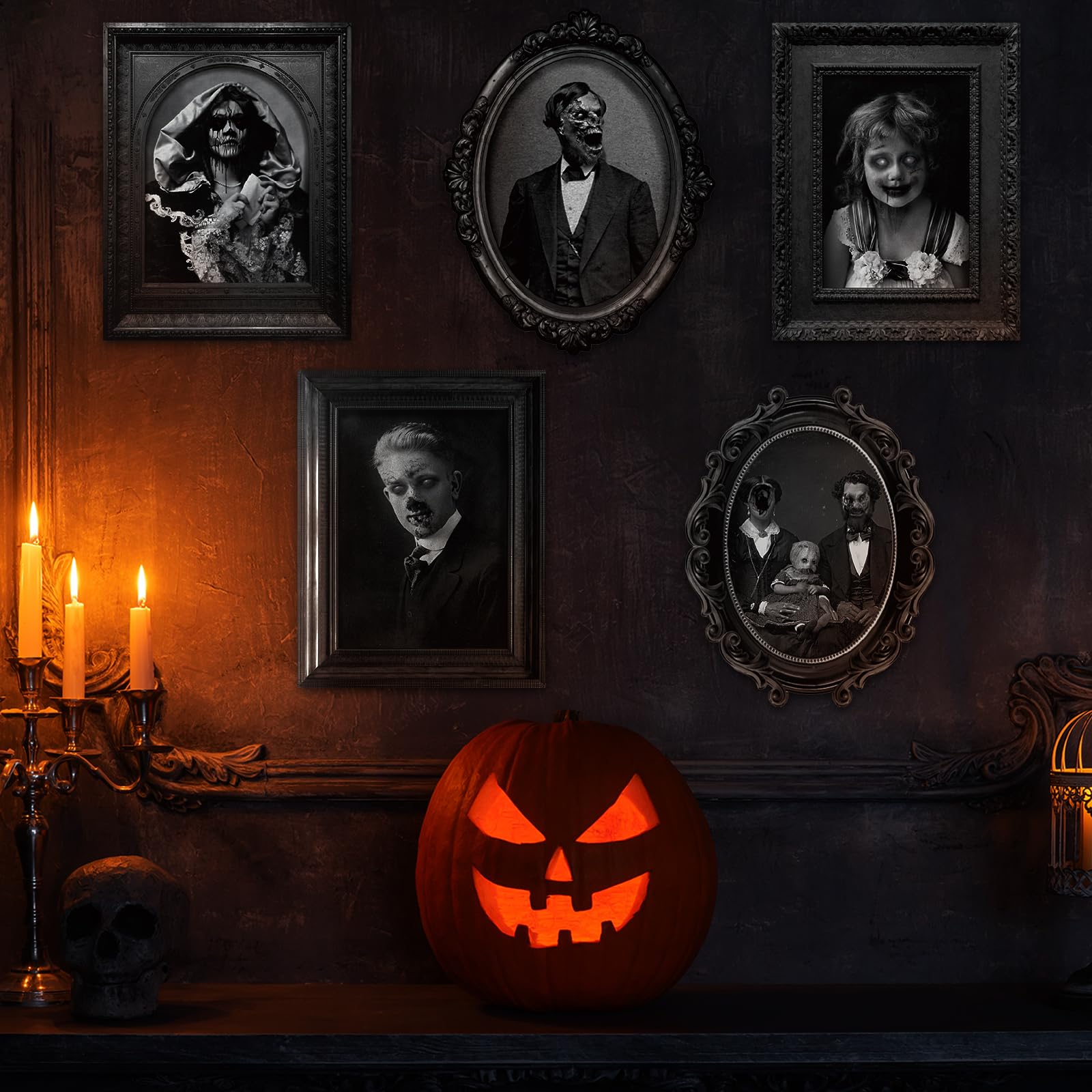 Snapklik.com : 20 PCS Halloween 3D Changing Face Moving Picture Gothic ...