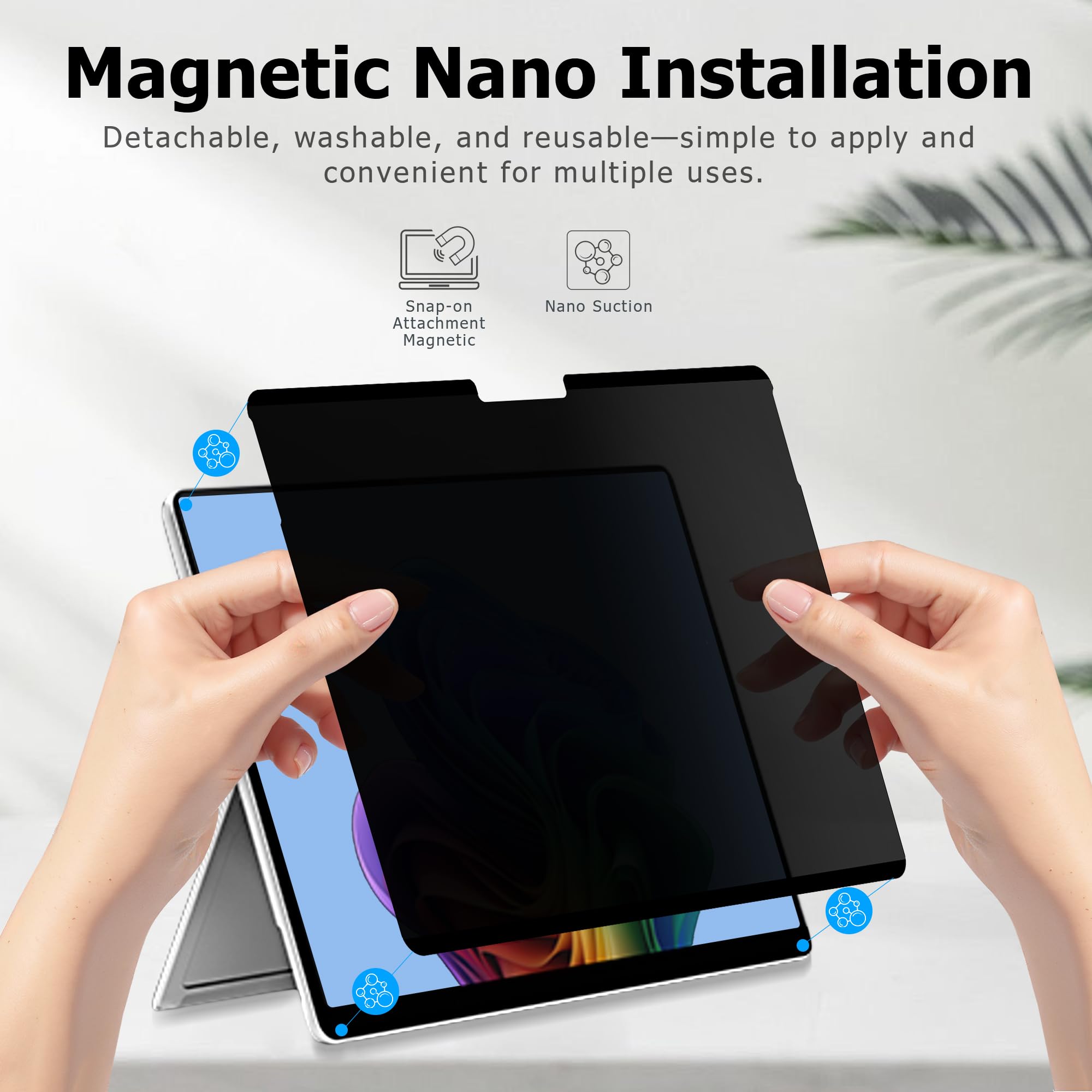 Laptop Privacy Screen Washable 4-Way Privacy Screen For 12.9-inch IPad ...
